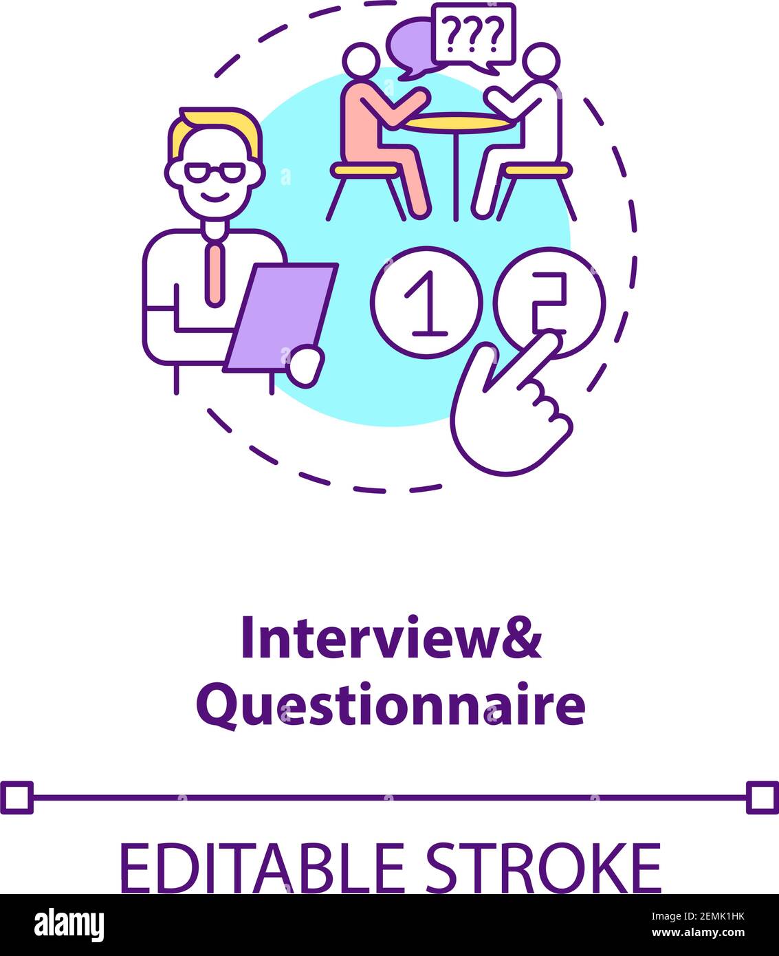 Research methods qualitative data Stock Vector Images - Alamy