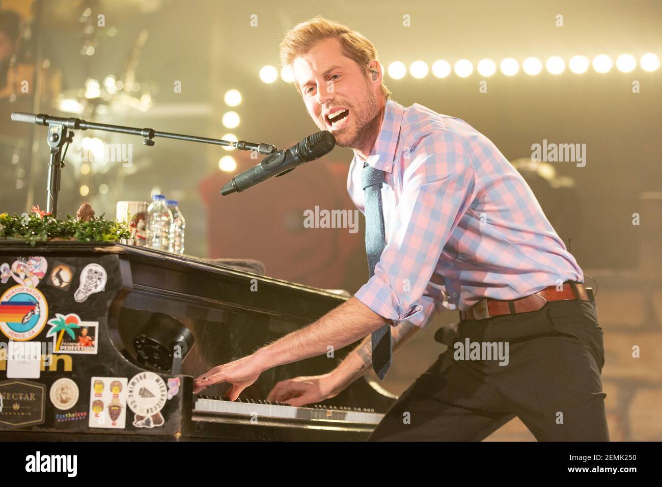 Andrew McMahon of Andrew McMahon and The Wilderness during the Upside ...