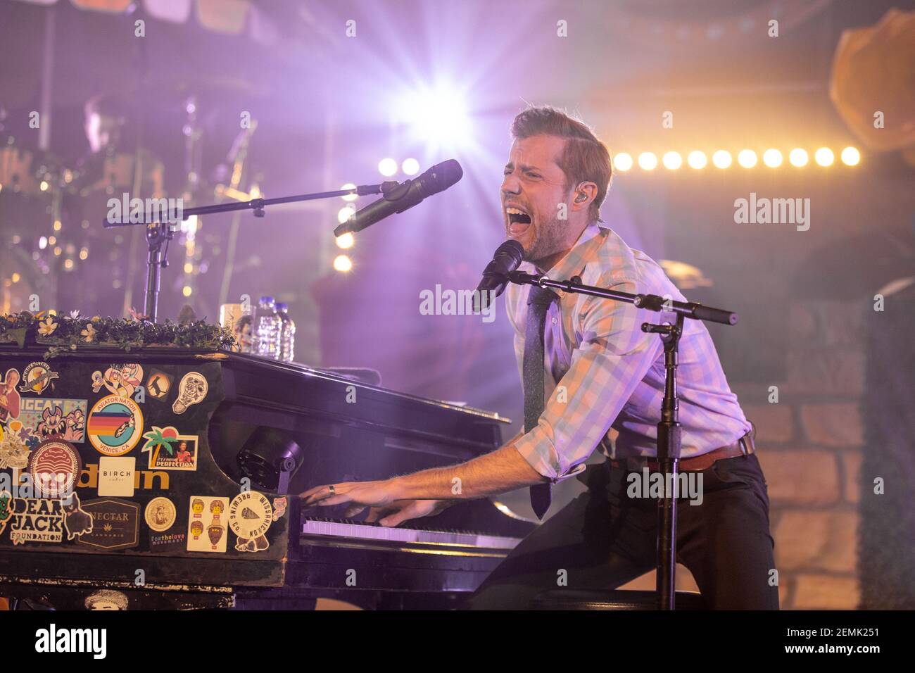Andrew McMahon of Andrew McMahon and The Wilderness during the Upside ...