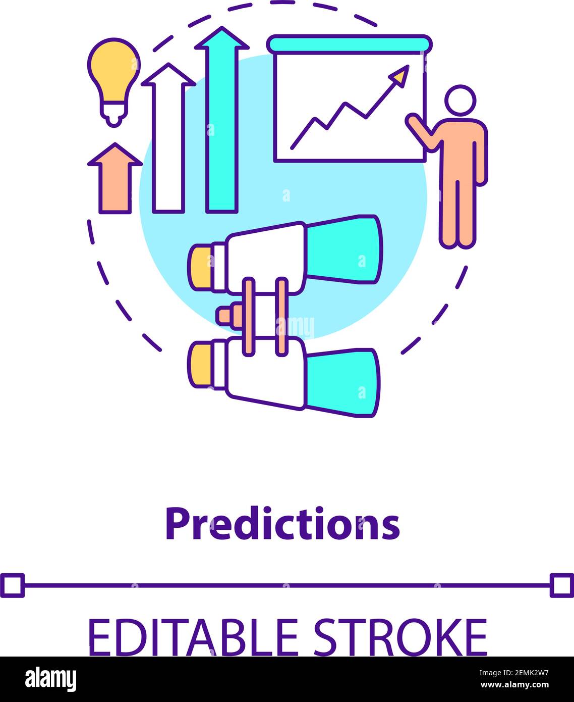 Predictions concept icon Stock Vector Image & Art - Alamy
