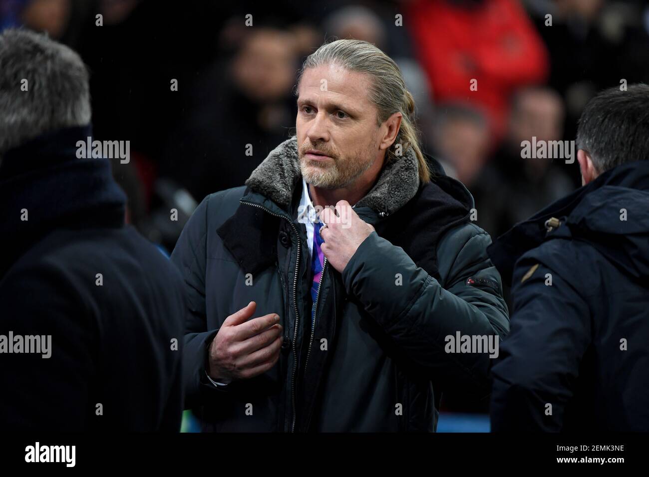 Emmanuel Petit at the PSG vs Manchester Utd game part of the UEFA ...