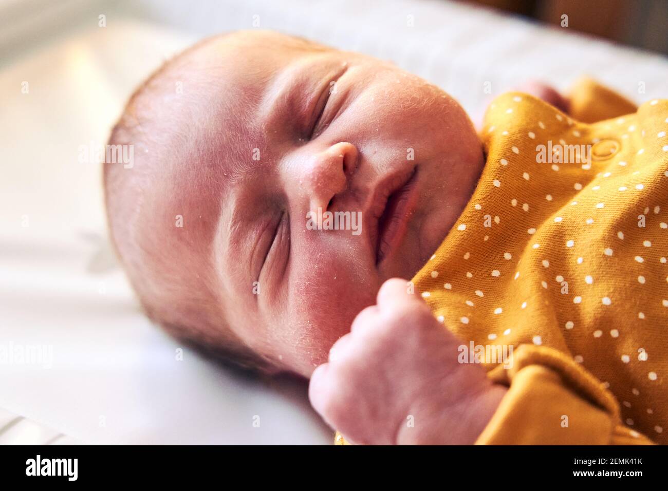 New born baby girl Stock Photo - Alamy