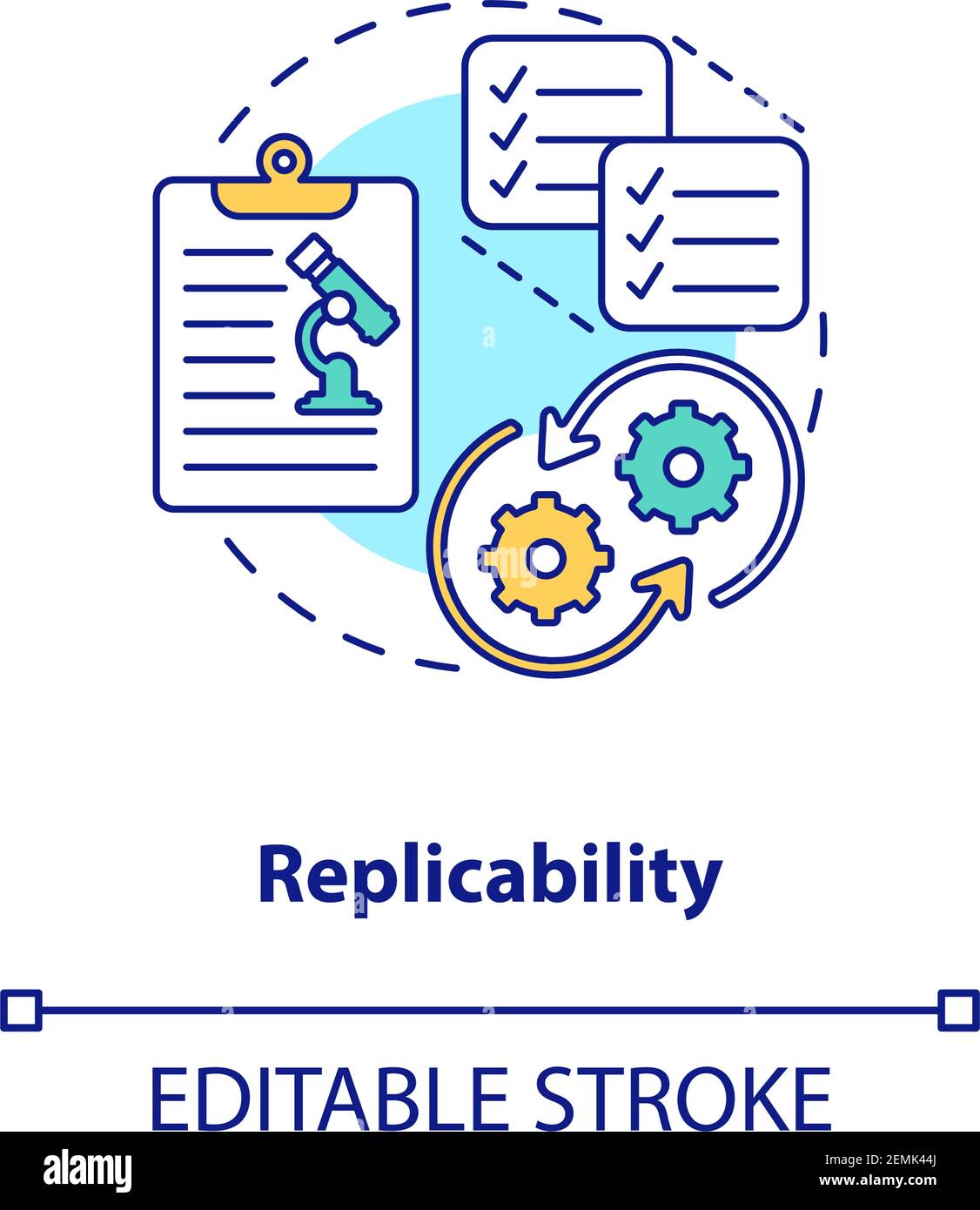 Replicability concept icon Stock Vector Image & Art - Alamy