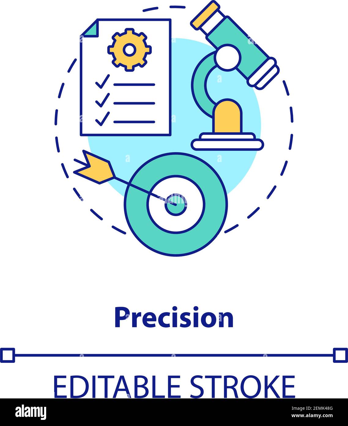 Precision concept icon Stock Vector Image & Art - Alamy