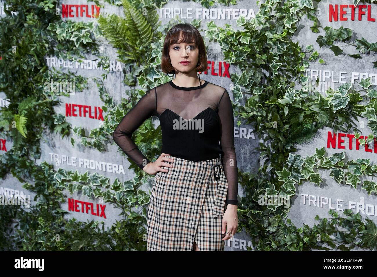 Andrea Trepat attends to Triple Frontera premiere at Callao City Lights ...