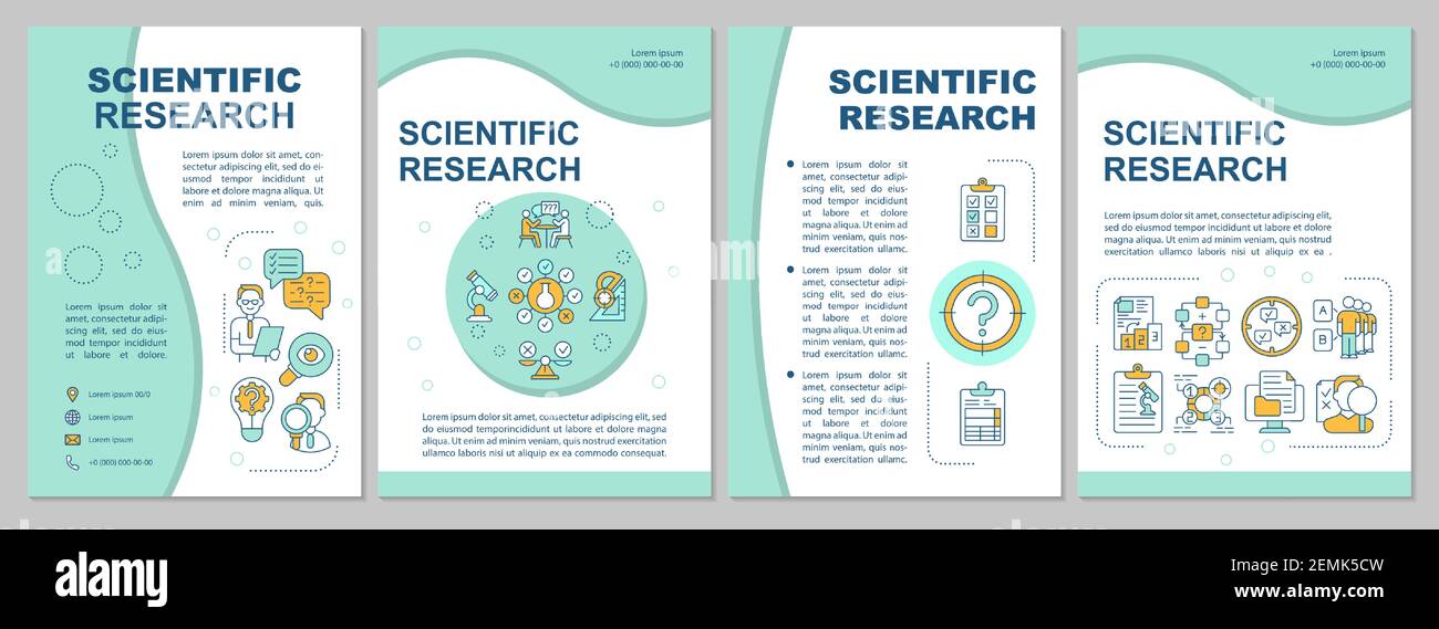 Scientific research brochure template Stock Vector Image & Art - Alamy