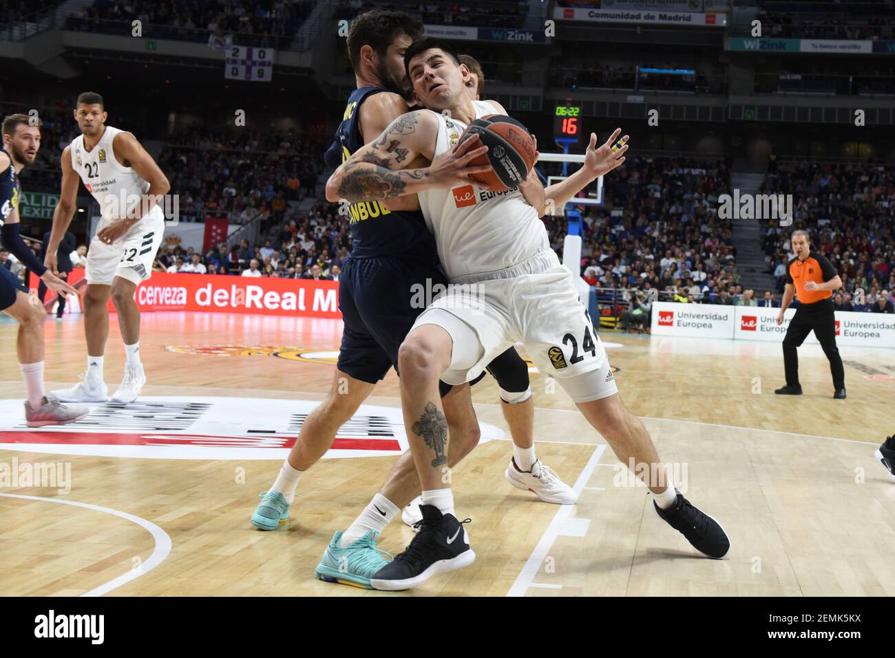 Gabriel Deck, #24 of Real Madrid in action during the 2018/2019 Turkish ...