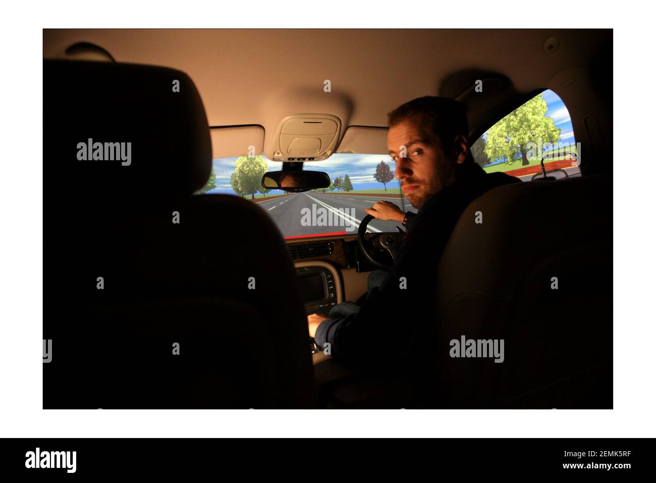 Simon Usborne in a driving simulator the morning after a night of heavy ...