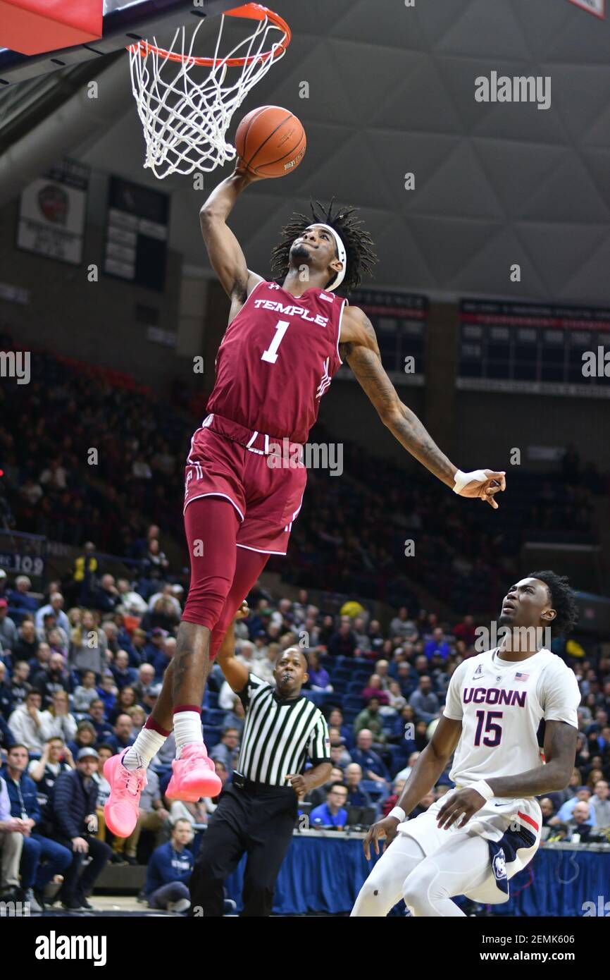 March 7, 2019: Quinton Rose (1) of the Temple Owls draws a foul on his ...