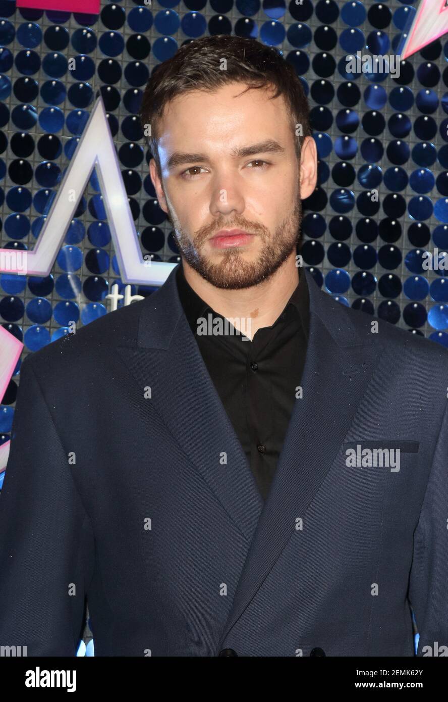 Liam Payne on the blue carpet at The Global Awards at the Eventim ...