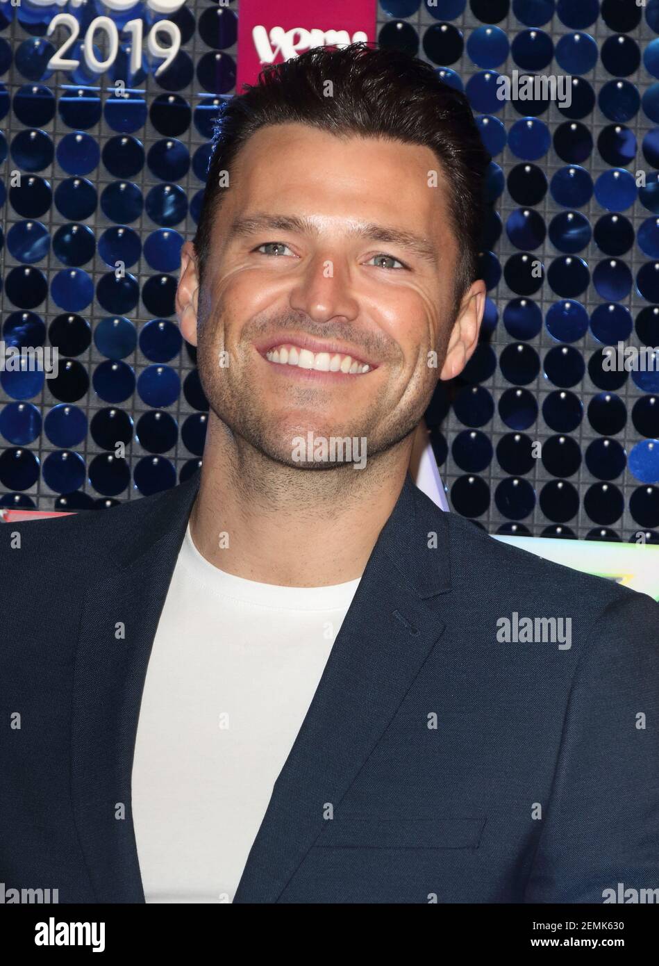 Mark Wright on the blue carpet at The Global Awards at the Eventim ...