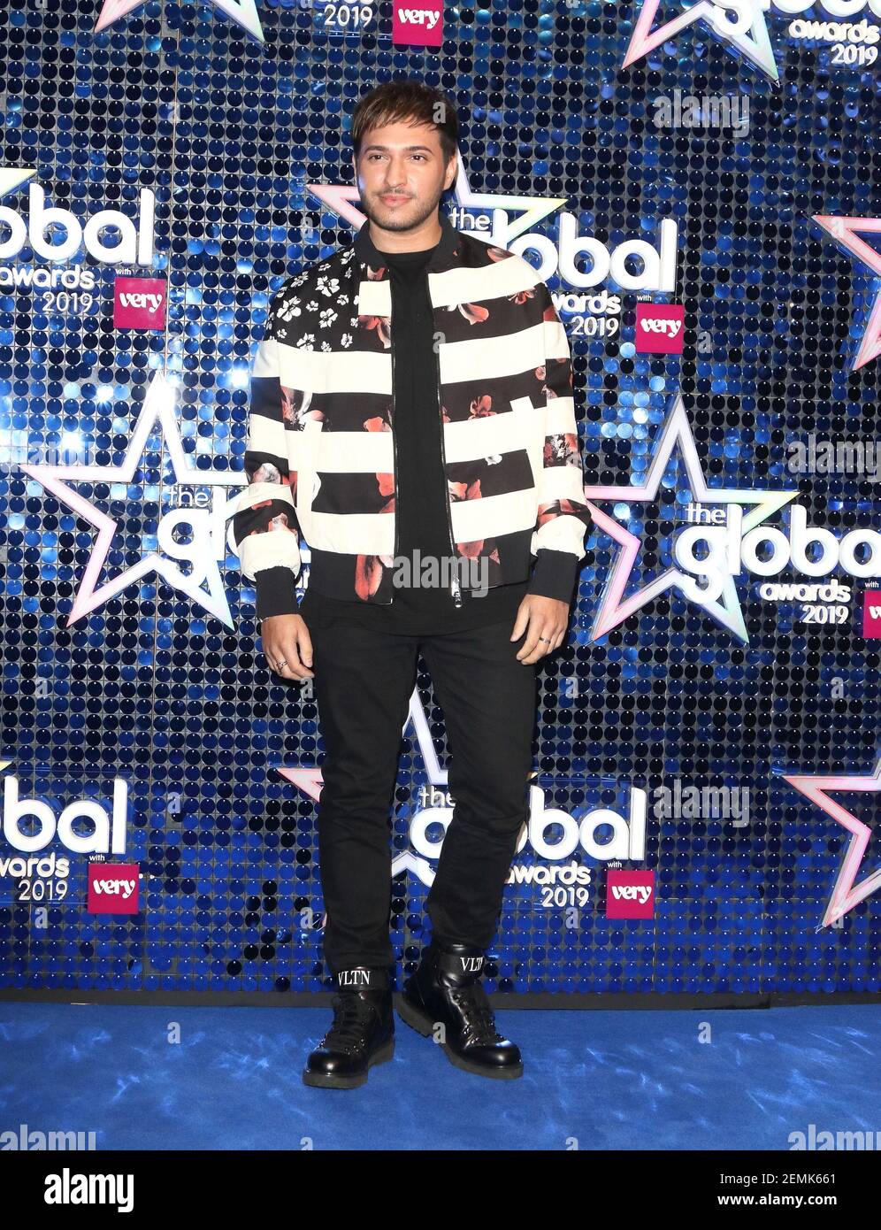 Jonas Blue on the blue carpet at The Global Awards at the Eventim ...