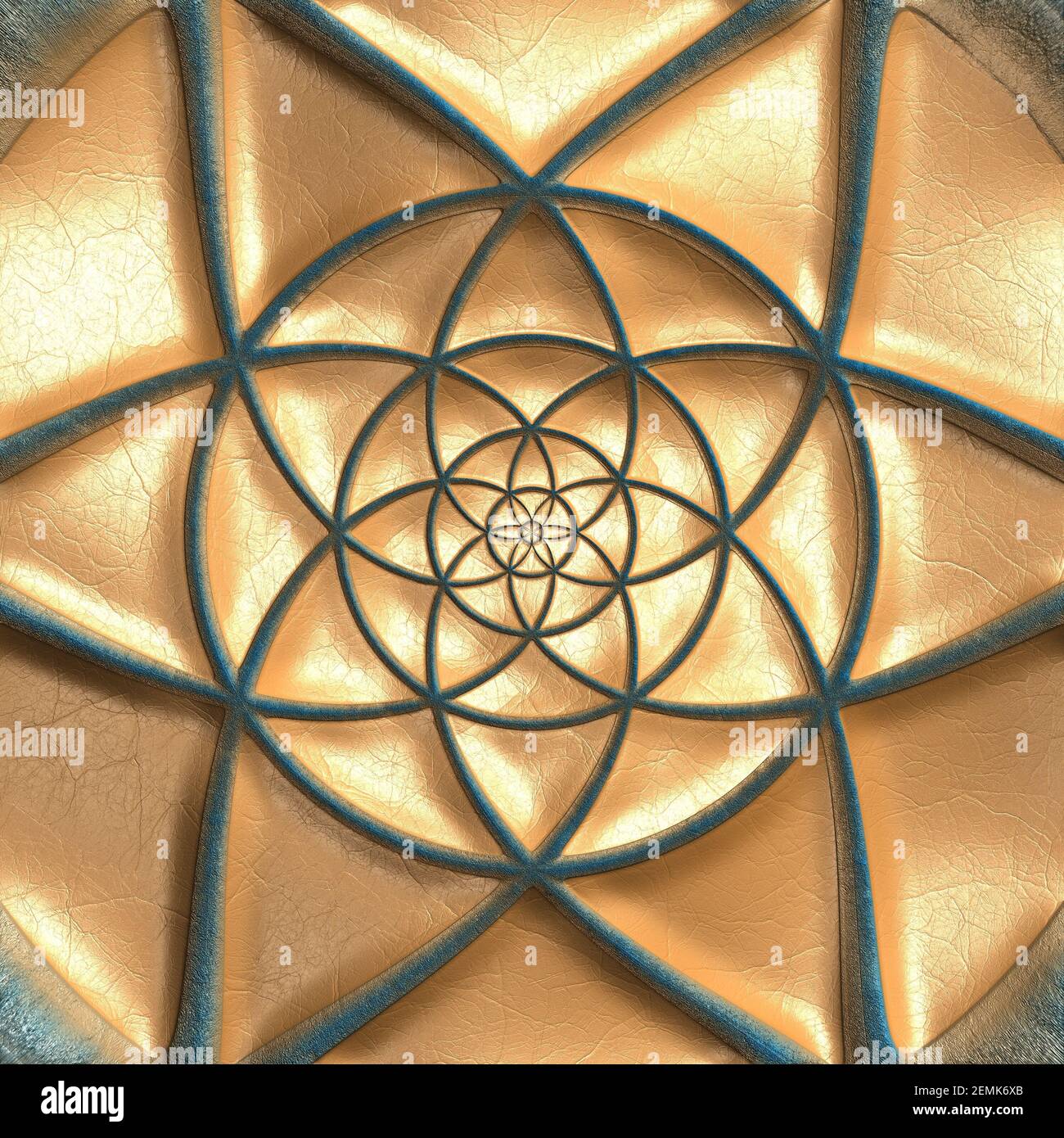 Luxury background seamless tile with embossed pattern on leather Stock ...
