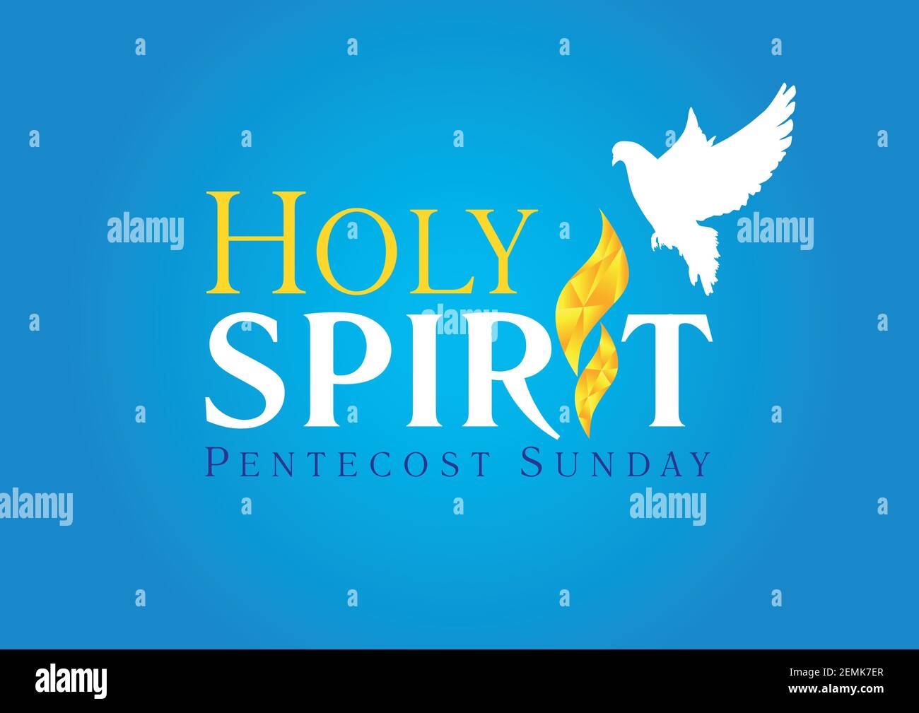Pentecost Sunday greeting card concept. Creative invitation. Isolated abstract graphic design ...