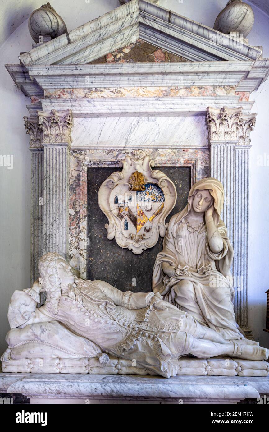 The 18th century Jennens family monument in All Saints Church in the ...