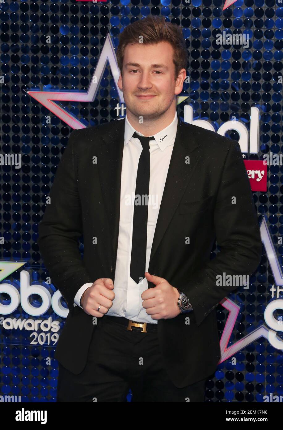 Oli White attends The Global Awards 2019 at the Eventim Hammersmith ...
