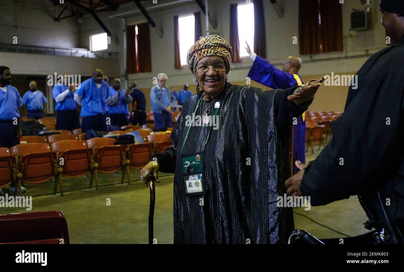 Helen Sinclair, a 98-year-old volunteer prison chaplain known as Queen ...