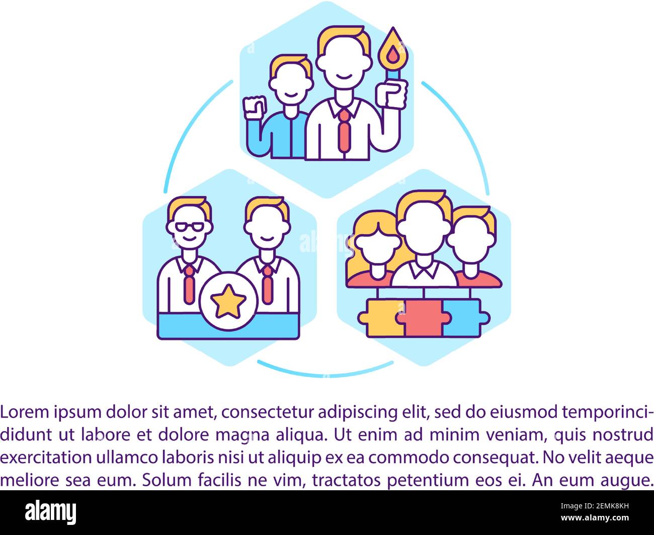 Teams of top management concept icon with text Stock Vector Image & Art ...
