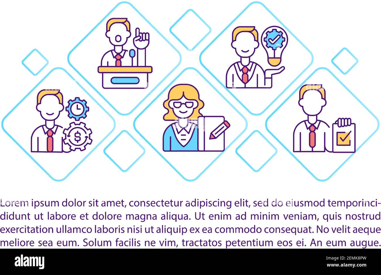 Top management teams concept icon with text Stock Vector Image & Art ...