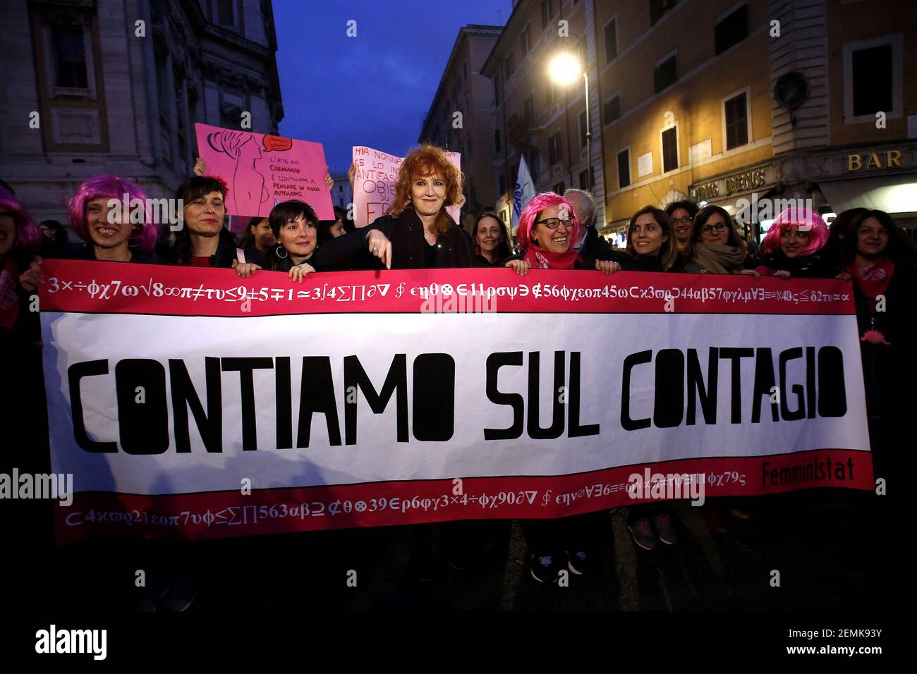 Rome March 8th 2019. Demonstration and strike for the International ...