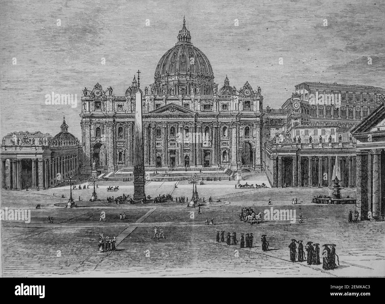 Basilique vatican Black and White Stock Photos & Images - Alamy