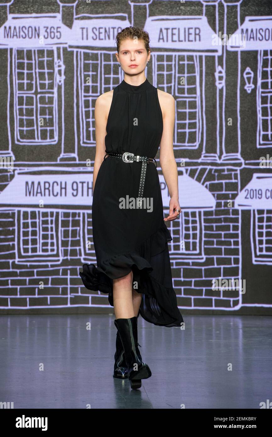 Models on the catwalk and backstage during Amsterdam Fashion Week ...