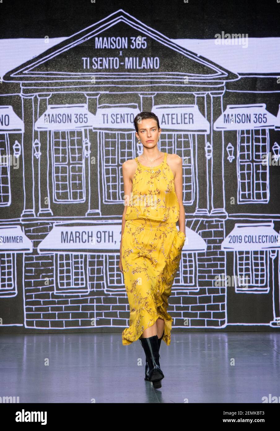 Models on the catwalk and backstage during Amsterdam Fashion Week ...