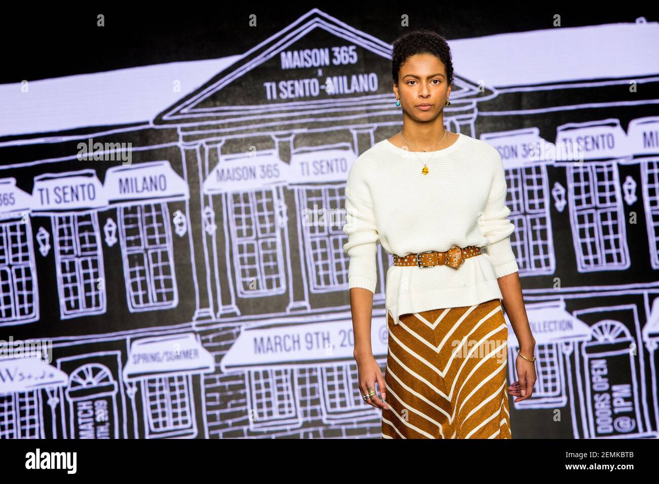 Models on the catwalk and backstage during Amsterdam Fashion Week ...