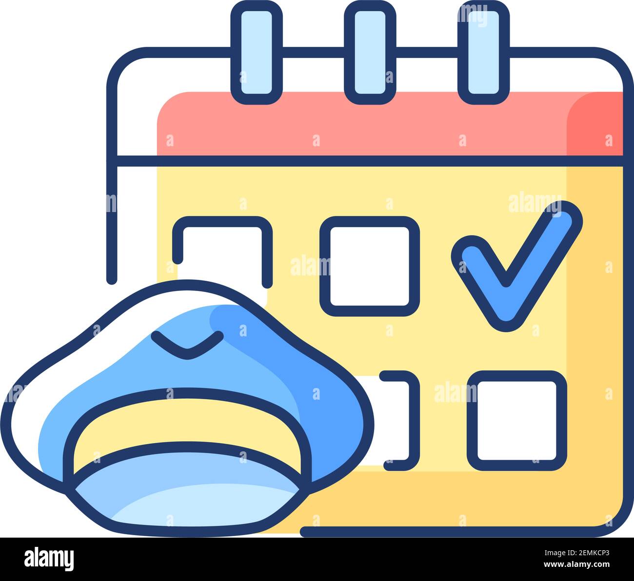 Crew scheduling RGB color icon Stock Vector Image & Art - Alamy
