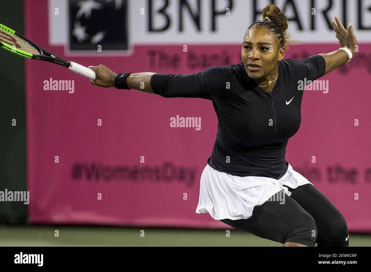 March 8, 2019: Serena Williams (USA) defeated Victoria Azarenka (BLR) 7 ...