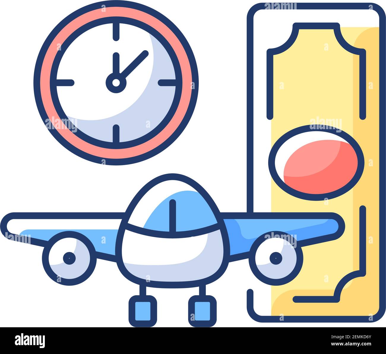 Aircraft rental RGB color icon Stock Vector Image & Art - Alamy