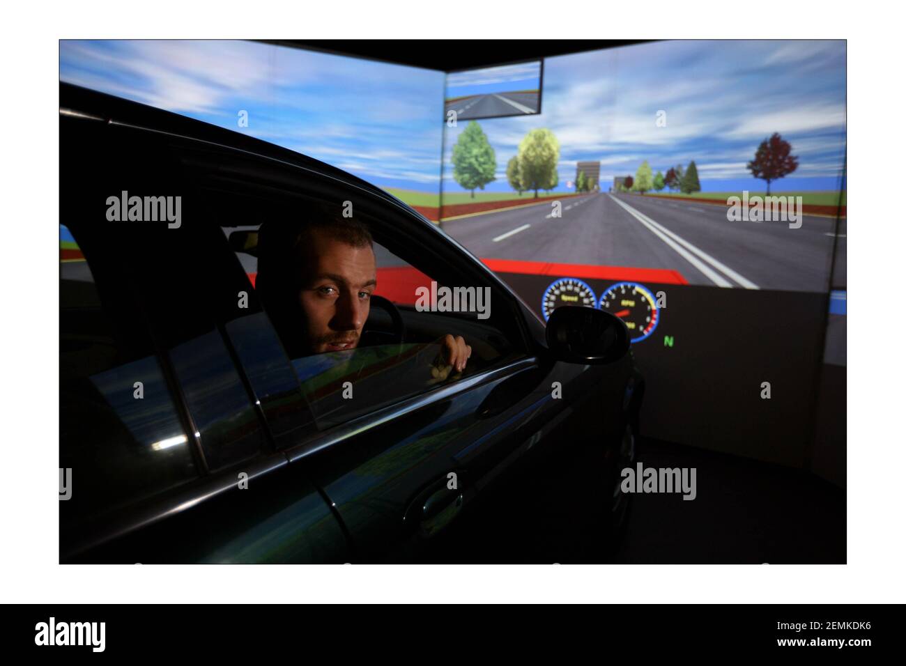 Simon Usborne in a driving simulator the morning after a night of heavy ...