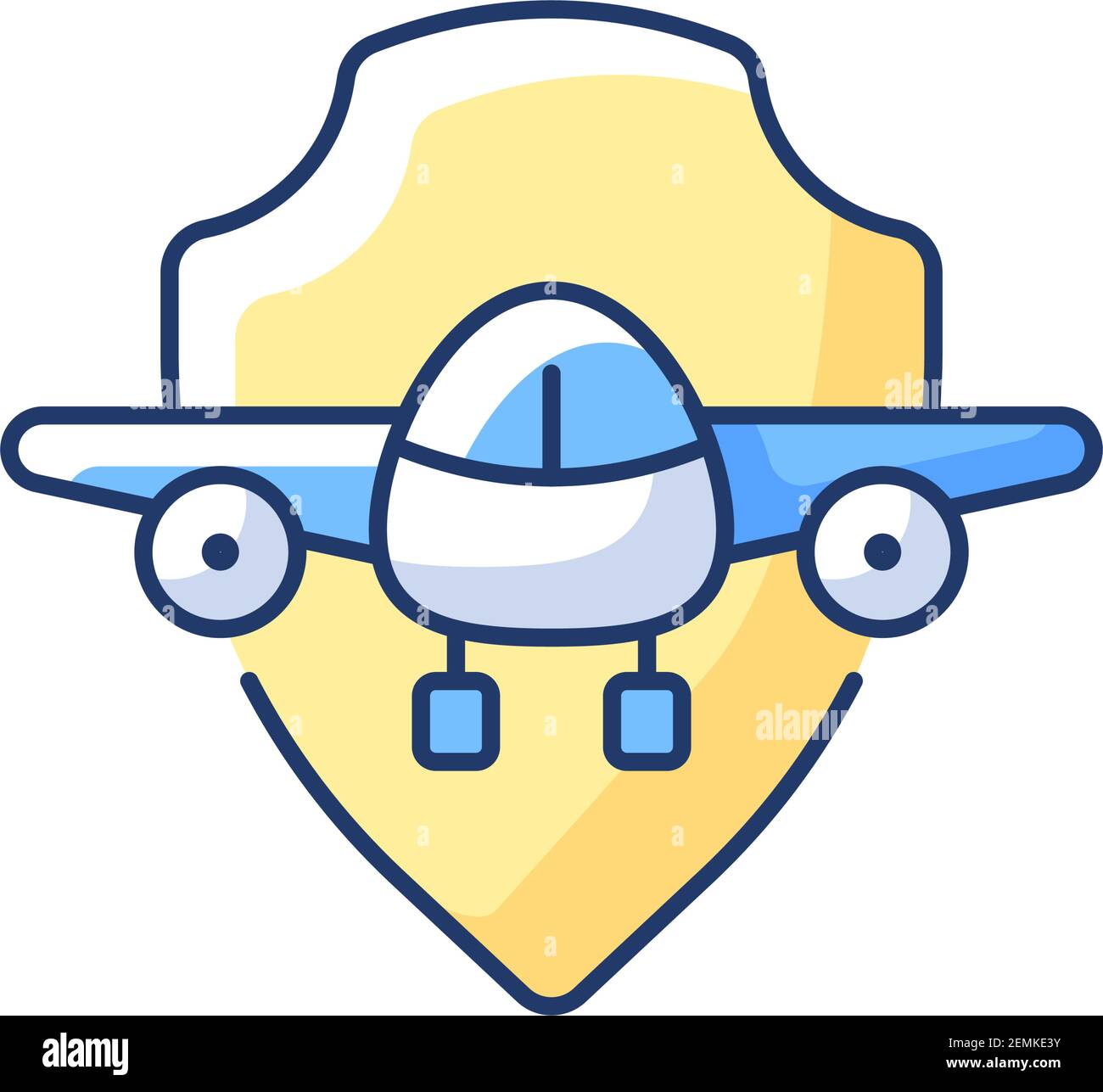 Aviation safety RGB color icon Stock Vector Image & Art - Alamy