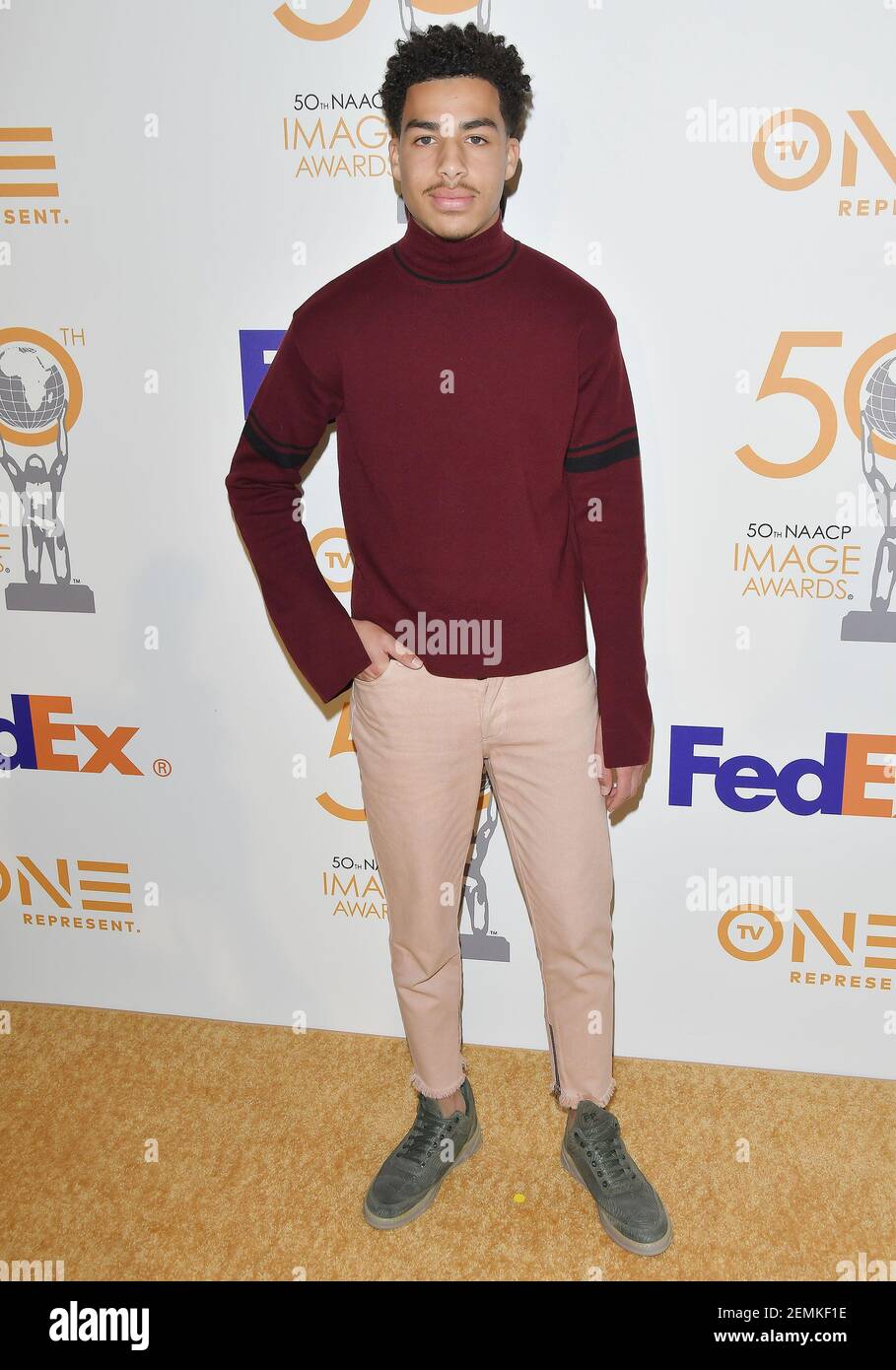 Marcus Scribner arrives at the 50th NAACP Image Awards Nominees ...
