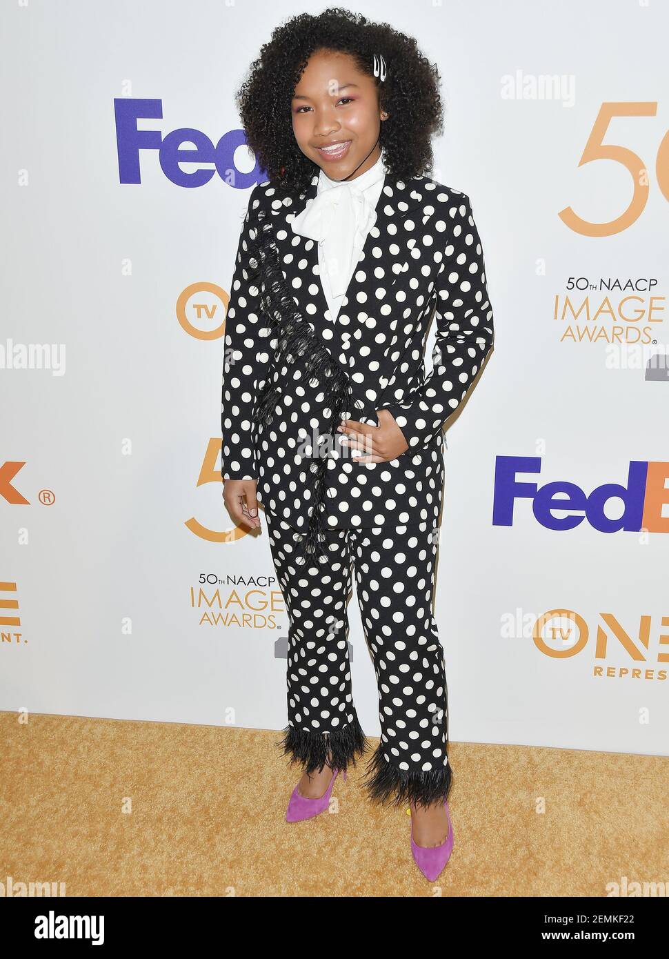 Laya DeLeon Hayes arrives at the 50th NAACP Image Awards Nominees ...