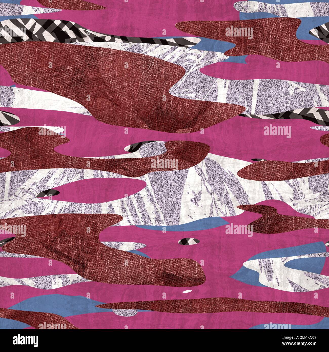 Seamless collage in camo shapes vivid montage Stock Photo - Alamy