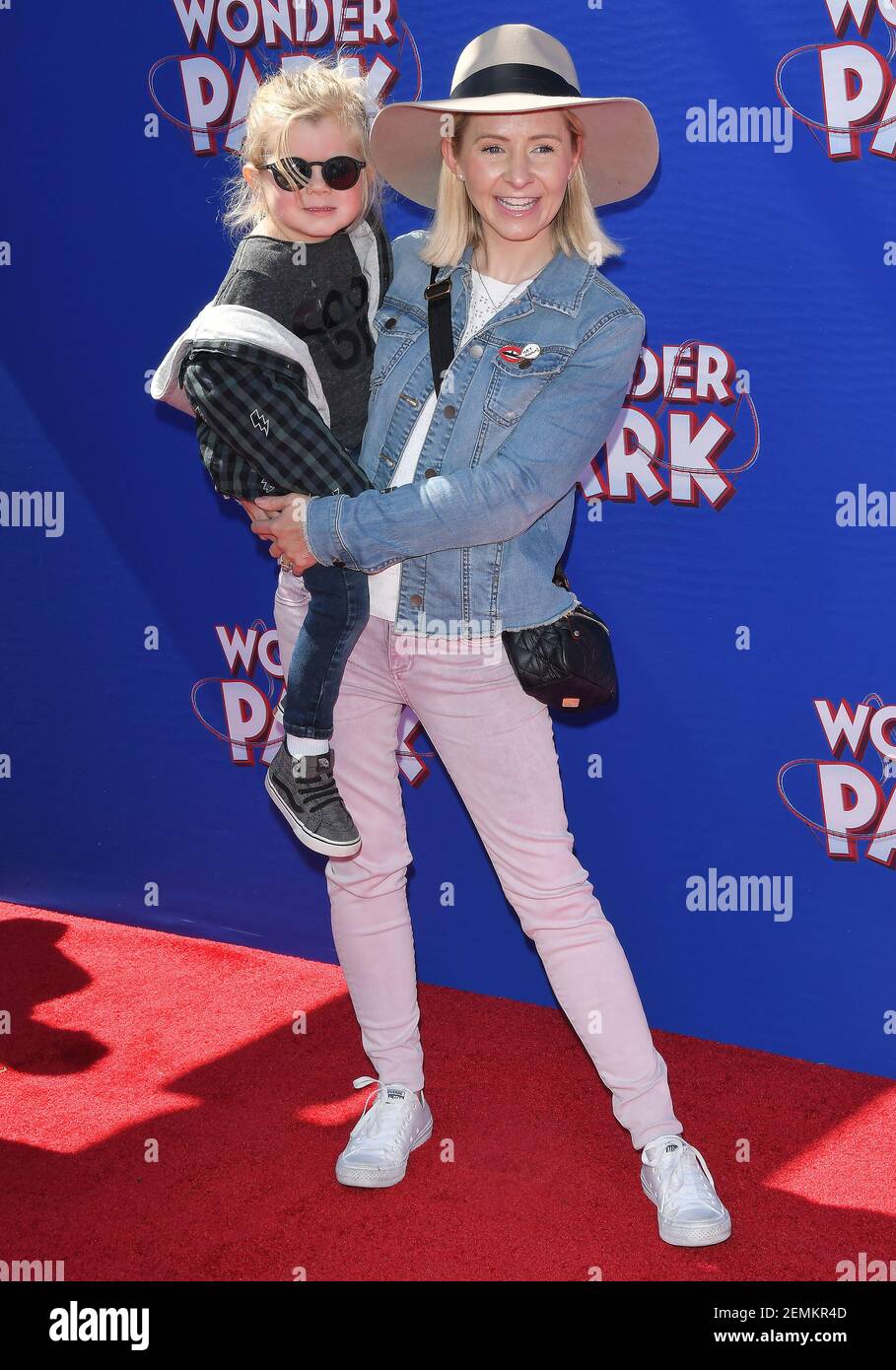 (L-R) Hutton Michael Cameron and Beverley Mitchell at the "Wonder Park ...