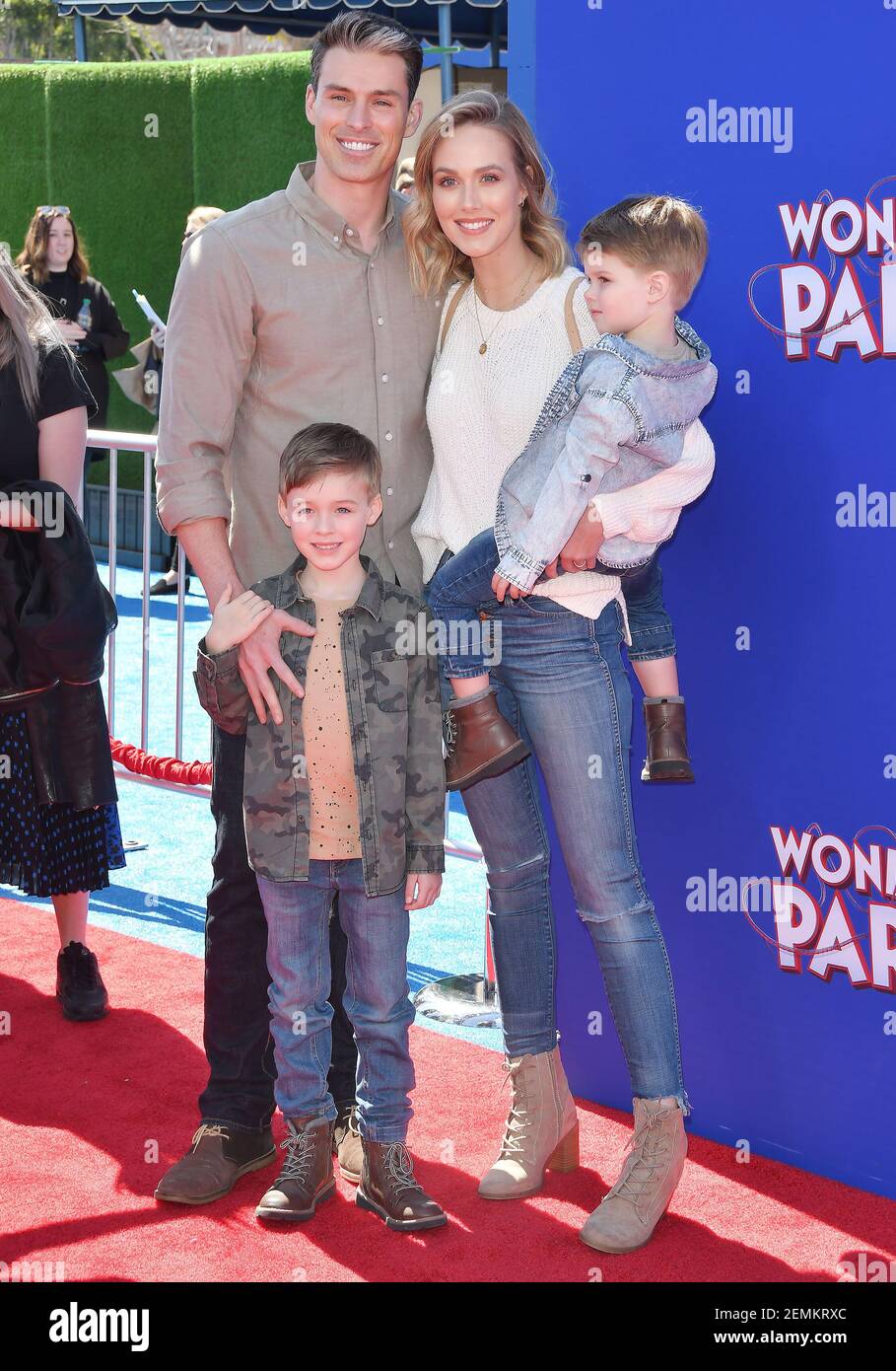 Adam Gregory, Sheridan Gregory and family at the "Wonder Park" Los ...