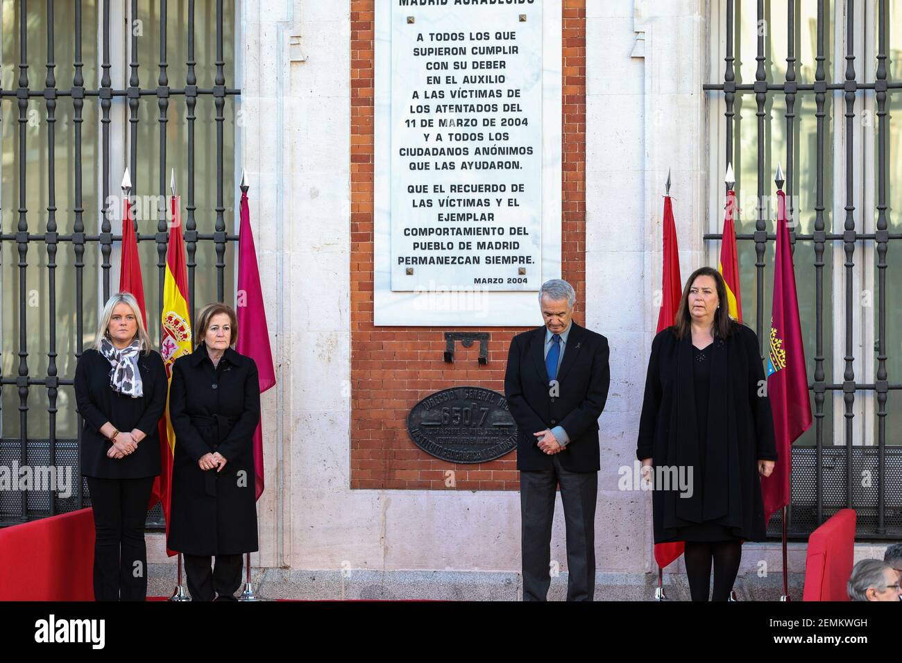Members of foundation AVT are seen attending tribute to the victims of ...
