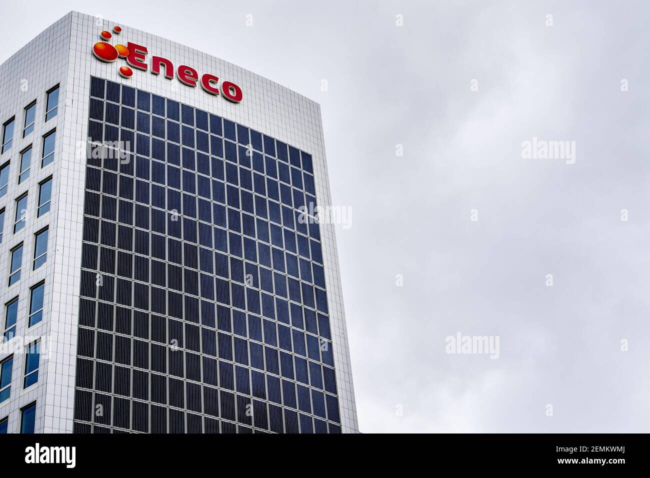 Rotterdam - Headquarters of Eneco energie on March 11, 2019. (Photo by ...