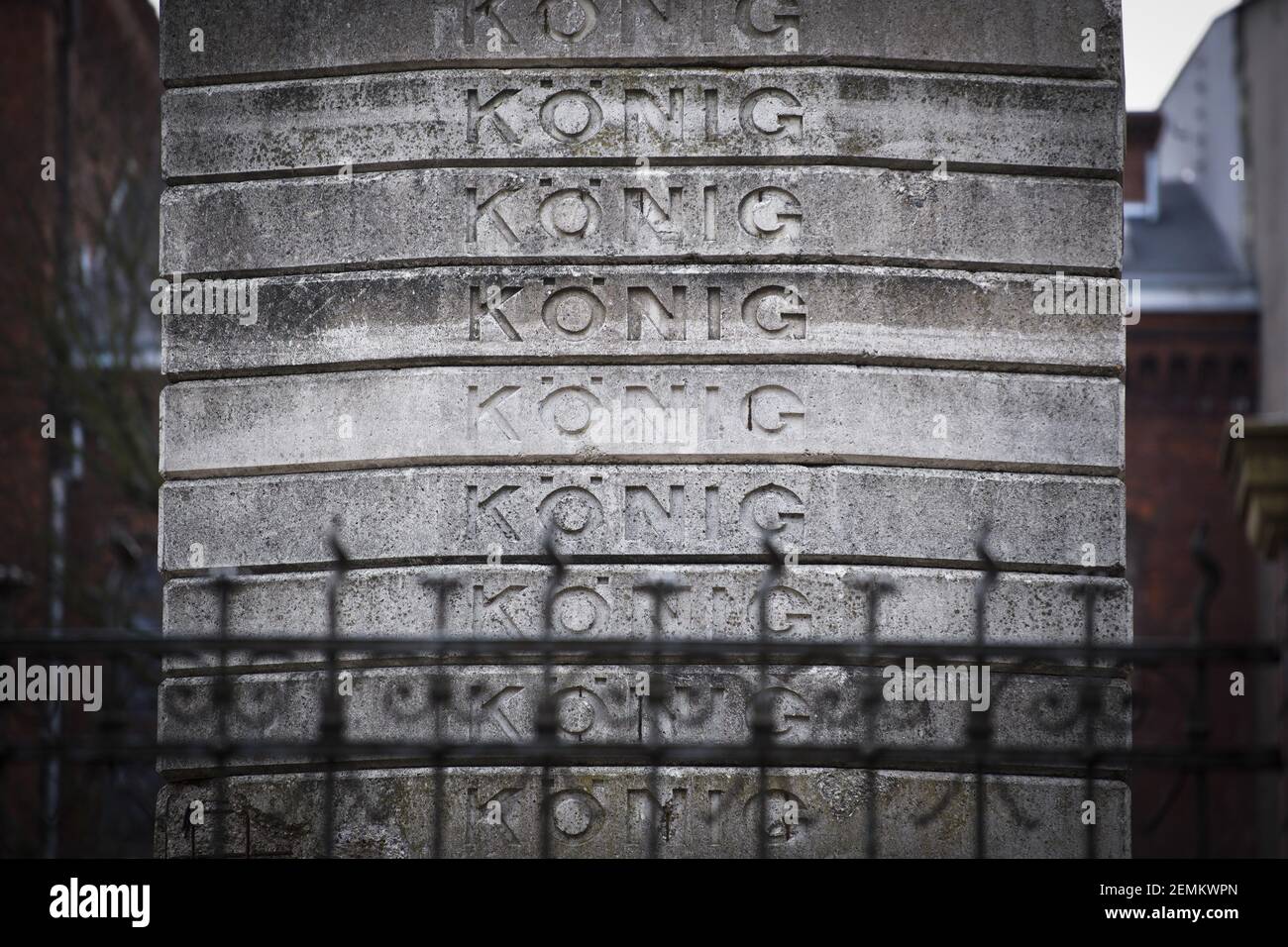 Concrete piles for balancing construction machinery made by German ...