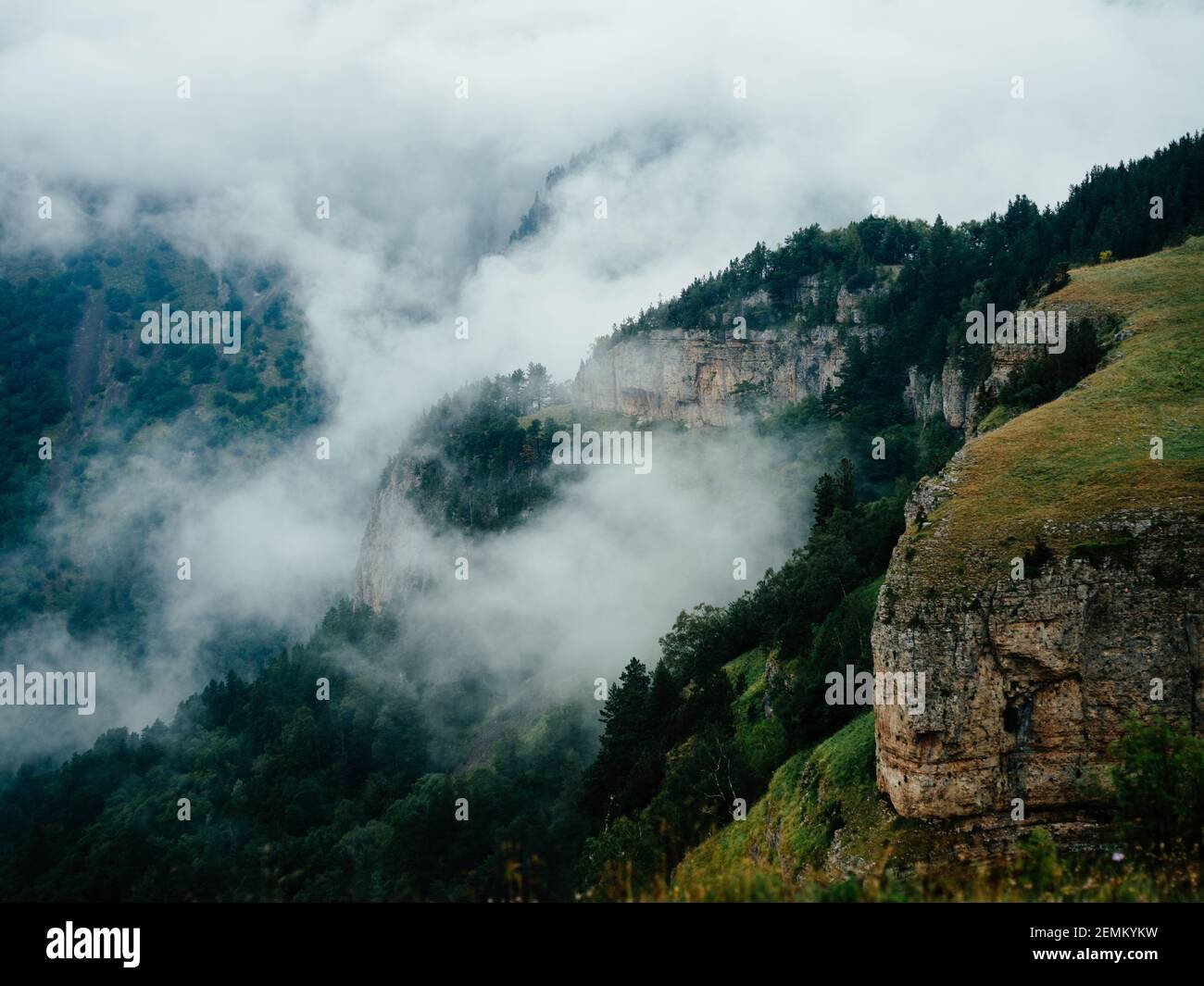 Landscape mountains nature fresh air pine trees province Stock Photo ...