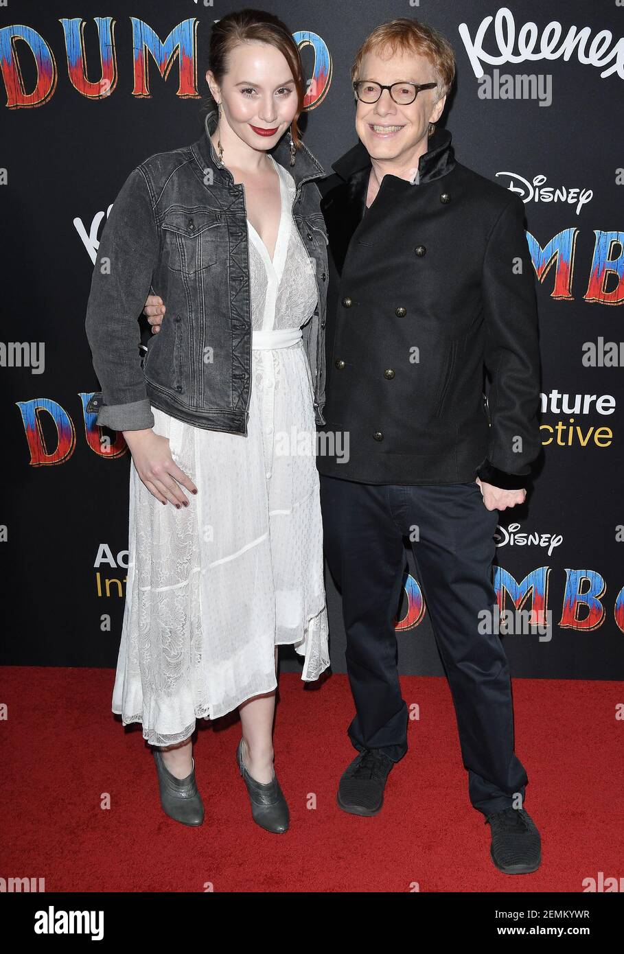 (L-R) Mali Elfman and Danny Elfman at Disney's "Dumbo" Los Angeles ...