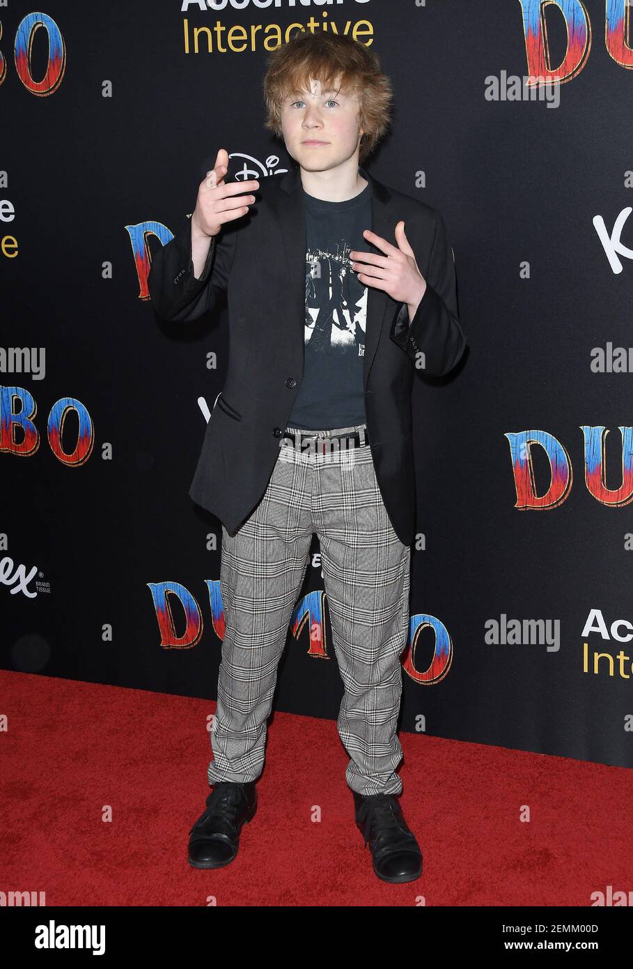 Casey Simpson arrives at Disney's "Dumbo" Los Angeles Premiere held at ...
