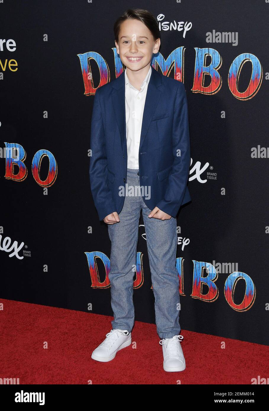 Finley Hobbins arrives at Disney's "Dumbo" Los Angeles Premiere held at ...