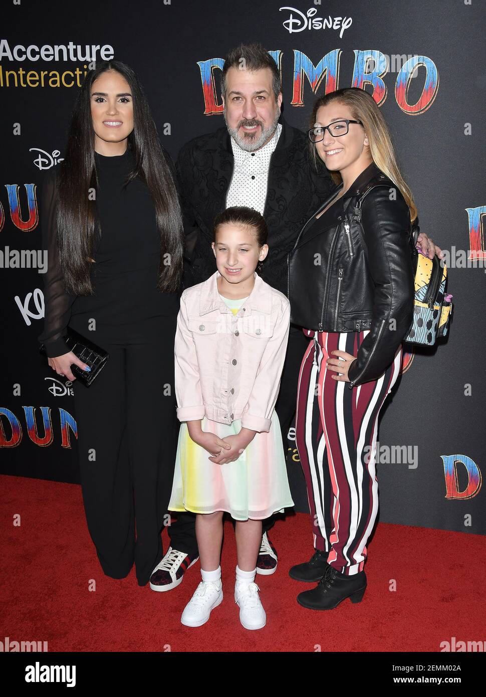 Joey Fatone and Family arrives at Disney's "Dumbo" Los Angeles Premiere ...
