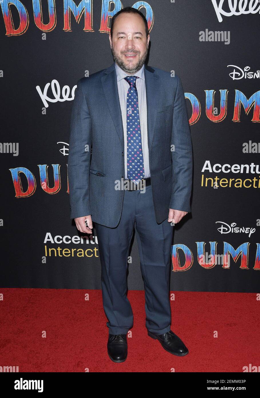 Derek Frey arrives at Disney's "Dumbo" Los Angeles Premiere held at the ...