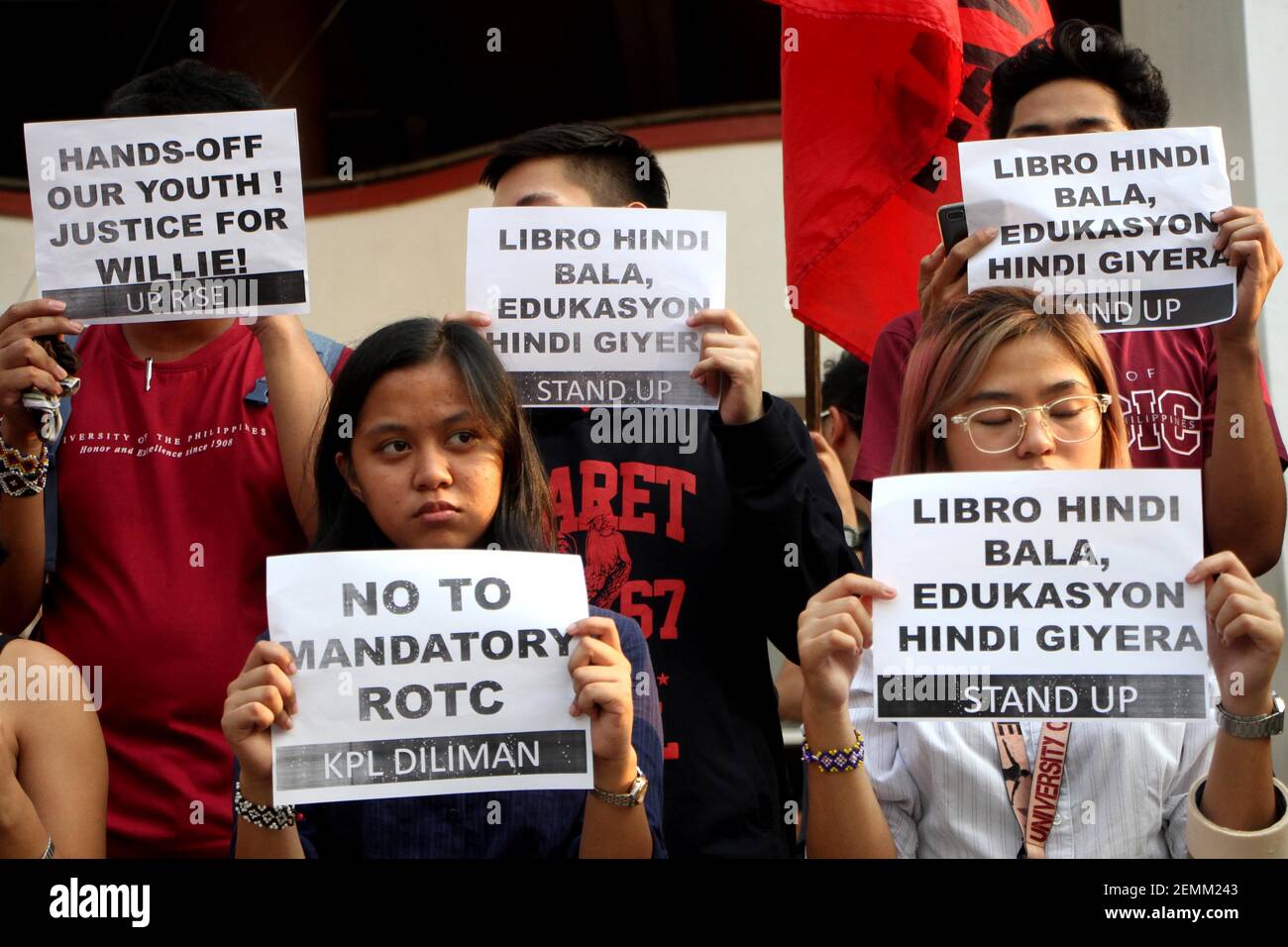 Students from University of the Philippines conducted indignation ...