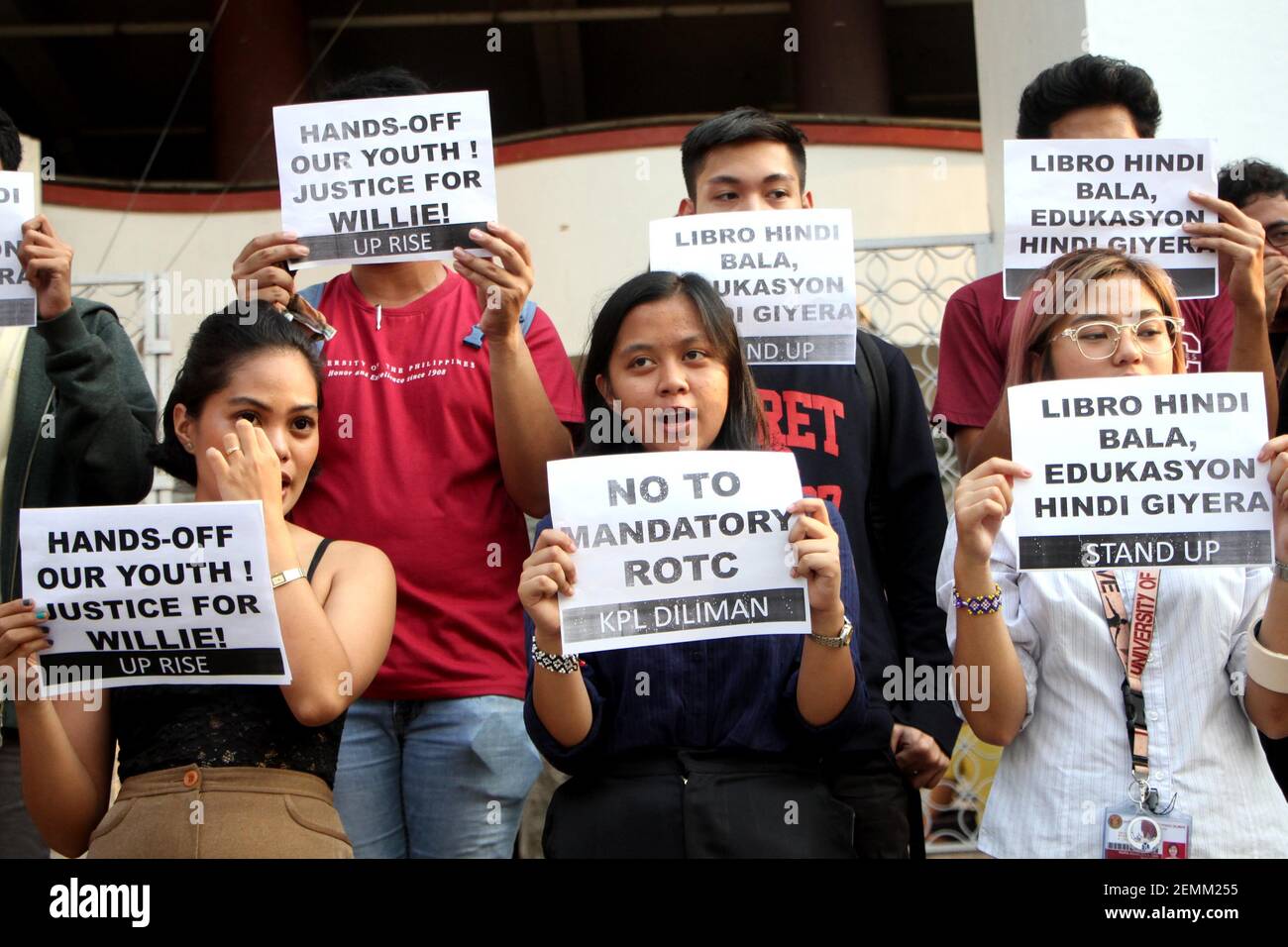 Students from University of the Philippines conducted indignation ...