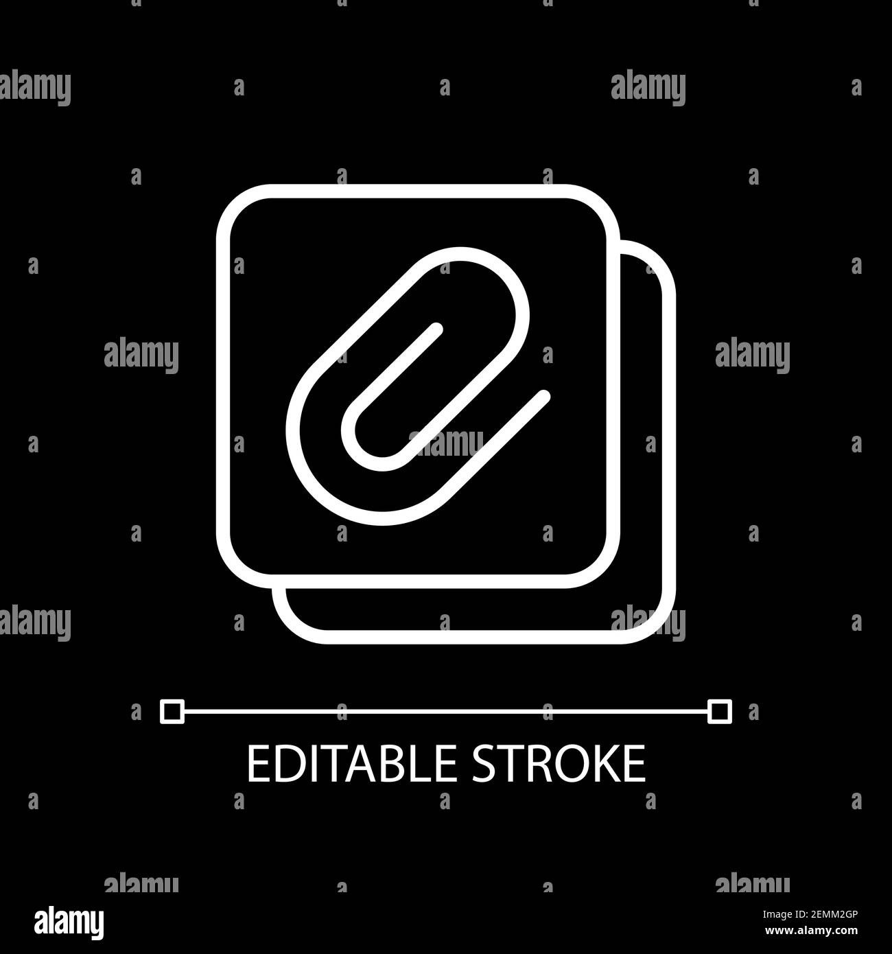 Enclosure white linear icon for dark theme Stock Vector Image & Art - Alamy